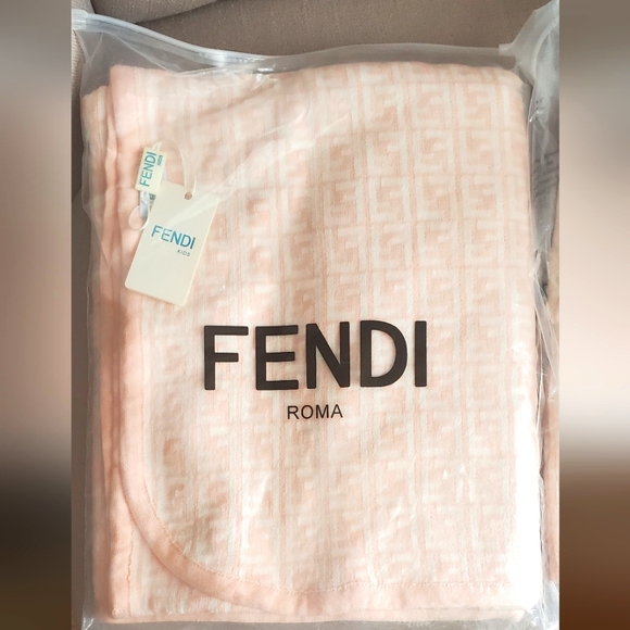Fendi | Other | Authentic Fendi Knitted Baby Blanket | Poshmark